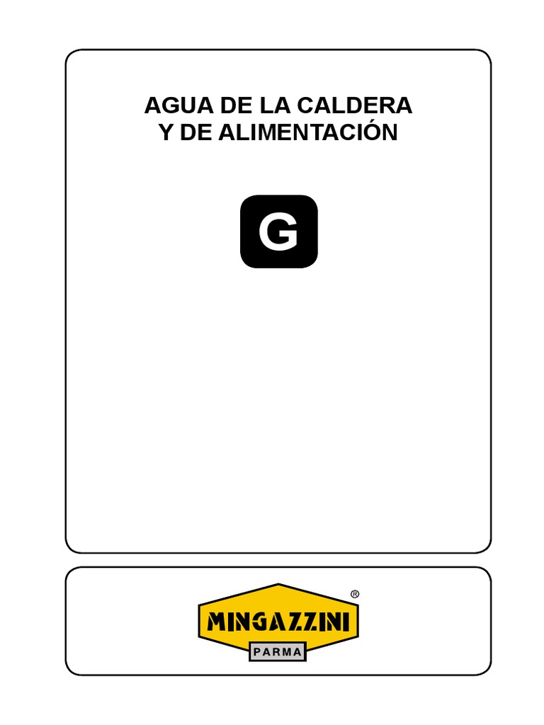 CAP G - ACQUA DI CALDAIA E ALIMENTO (SPA) (02) Caldera Mingazzini | Descargar gratis PDF | Agua ...