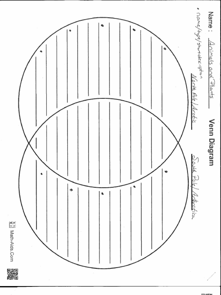 Arctic-Antarctic Blank Venn Diagrams | PDF
