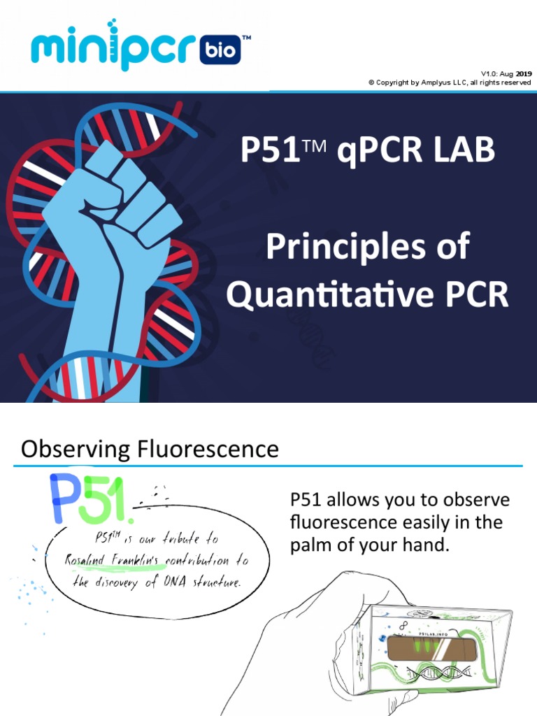 MiniPCR P51 Intro To QPCR Lab Classroom Slides v1 4 | PDF | Real Time ...