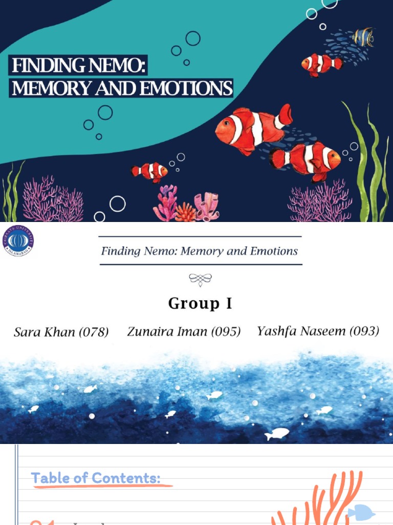 Finding Nemo's Psychological Perspectives | PDF | Psychological ...