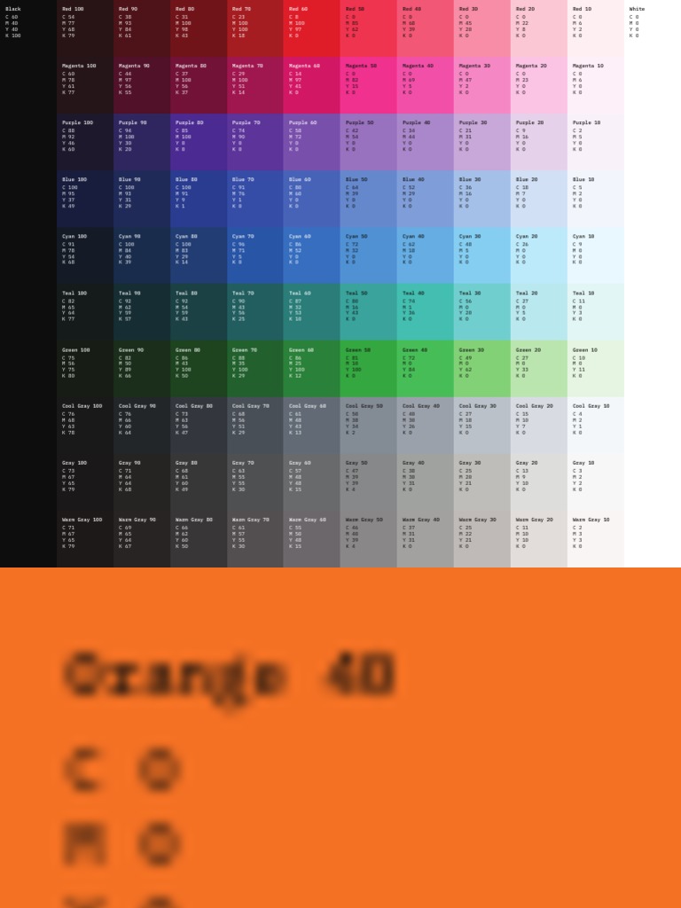 IBM Colors CMYK v2.1 REFERENCE | PDF