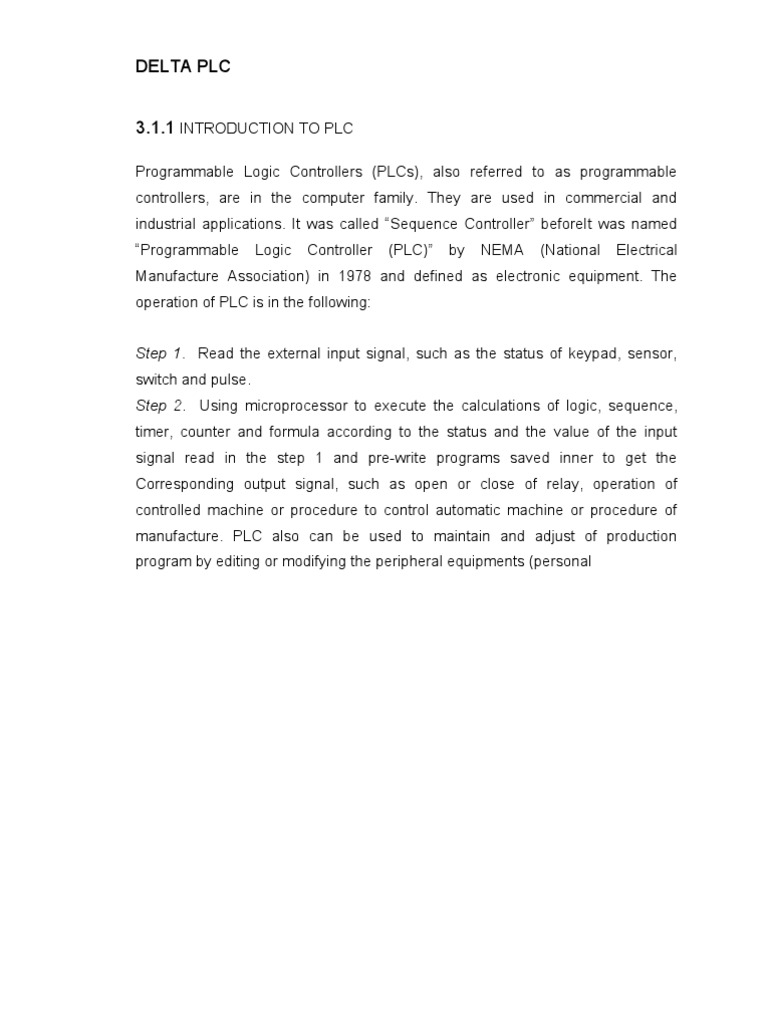 Delta PLC | PDF | Programmable Logic Controller | Input/Output