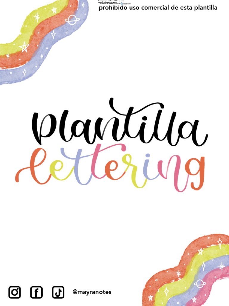 Plantilla Lettering de Mayra Notes 1 Downloable | PDF