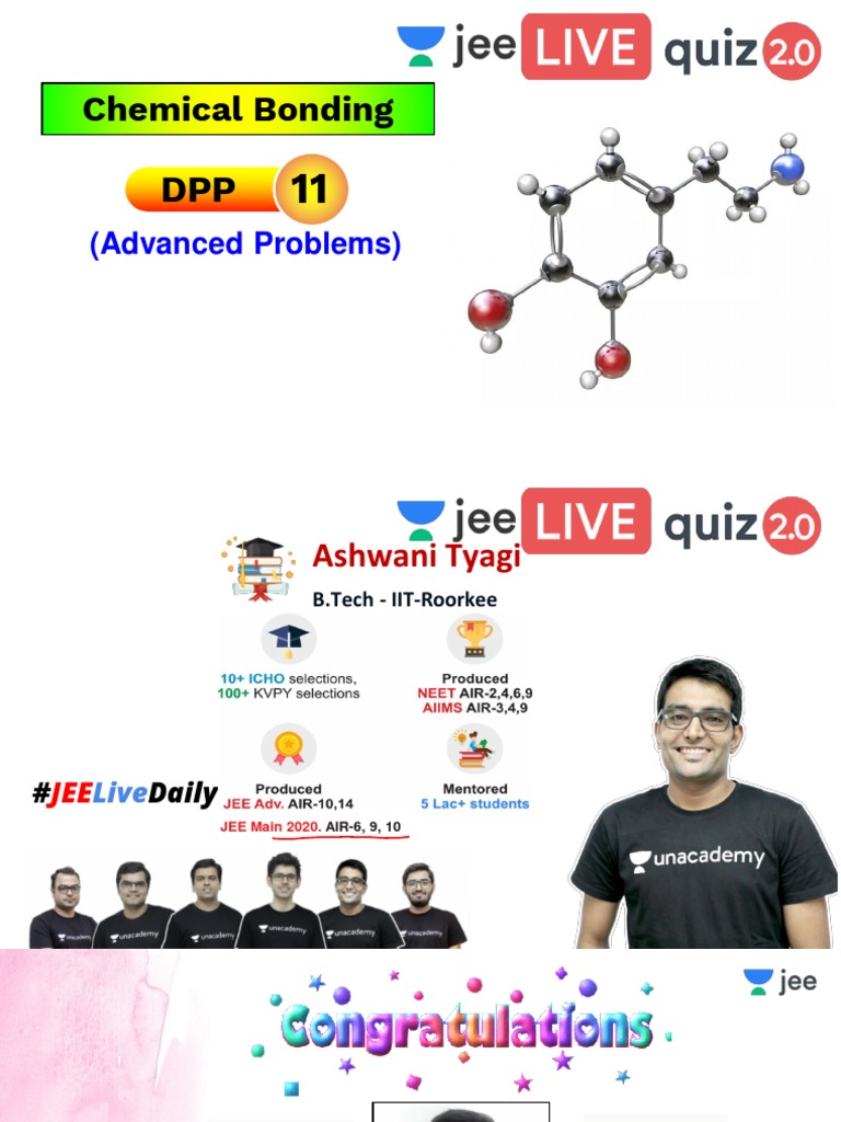 Chemical Bonding: (Advanced Problems) | PDF | Chemistry | Physical Sciences