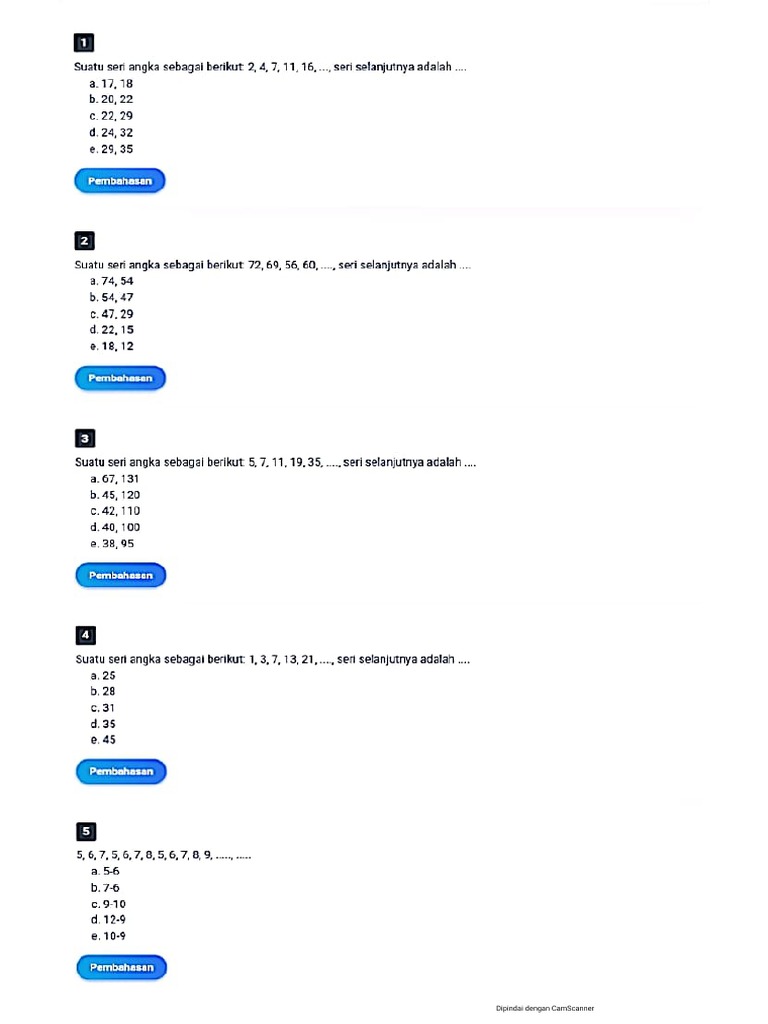 Deret Angka. BG 1-10. Belajarbro - Id | PDF