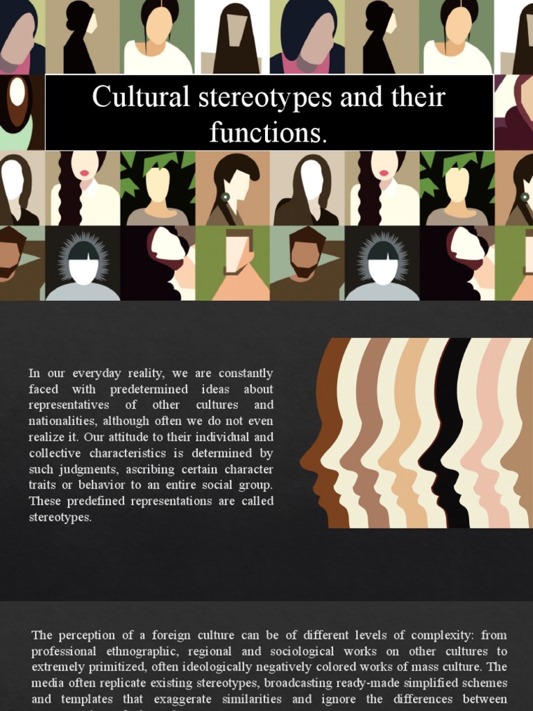 Cultural Stereotypes and Their Functions | Download Free PDF | Stereotypes | Perception
