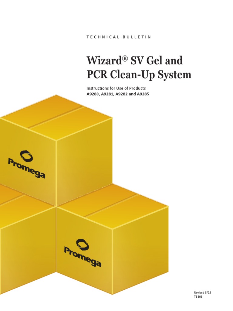 Wizard SV Gel and PCR Clean Up System Protocol | PDF | Gel ...