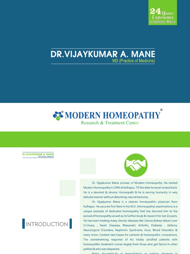 Modern Homeopathy Portfolio | PDF