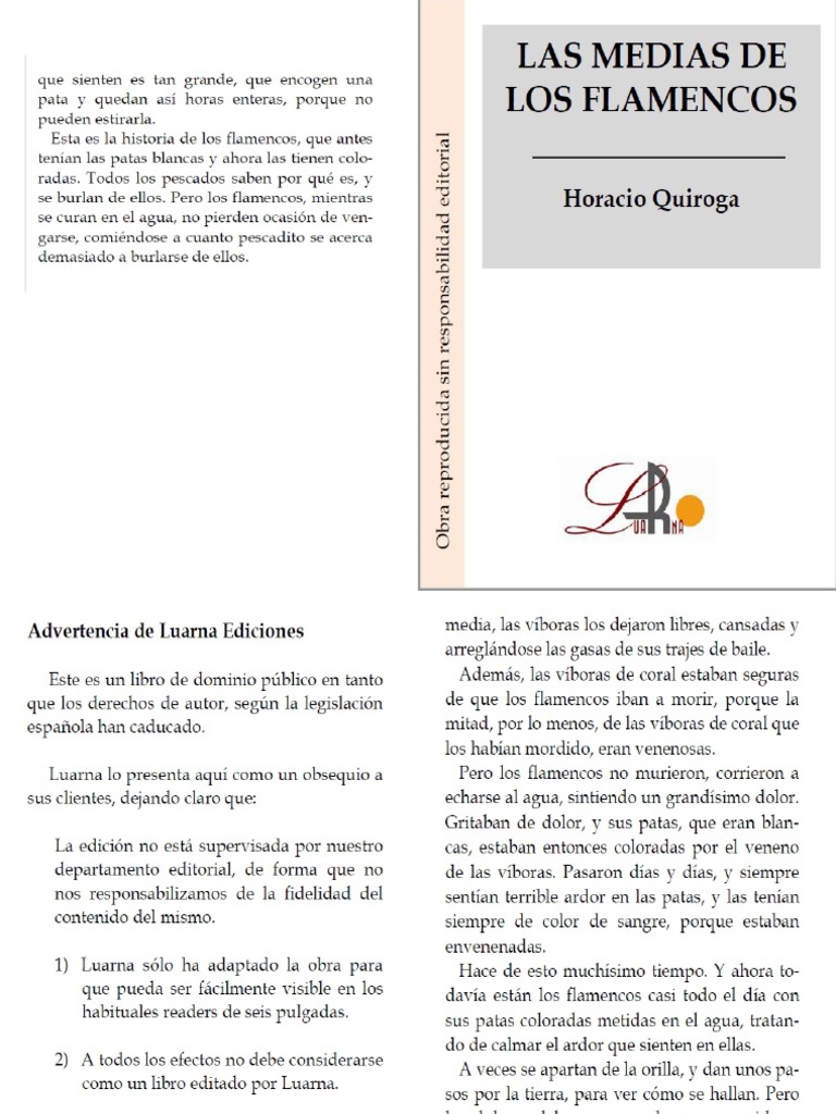 Las Medias de Los Flamencos | PDF