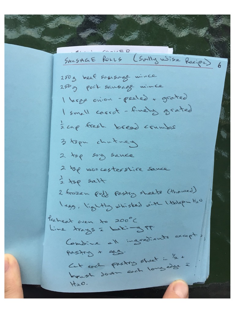 Sausage Rolls - Sally Wise Recipe | PDF