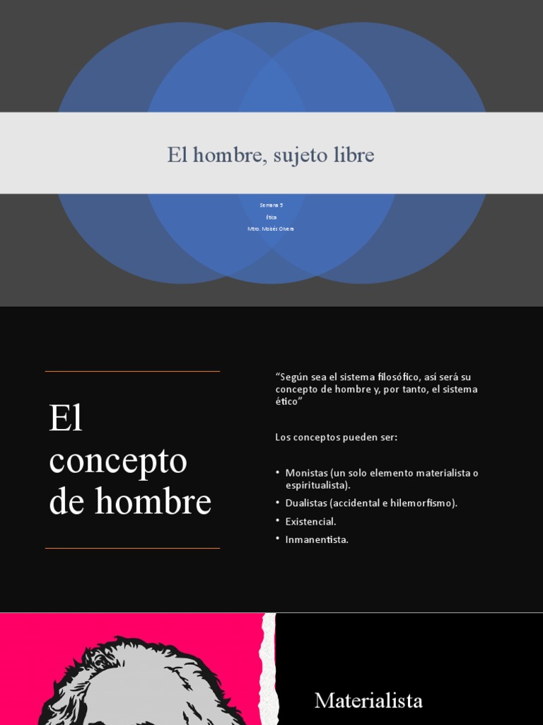 El Hombre, Sujeto Libre | PDF | Alma | Dualismo