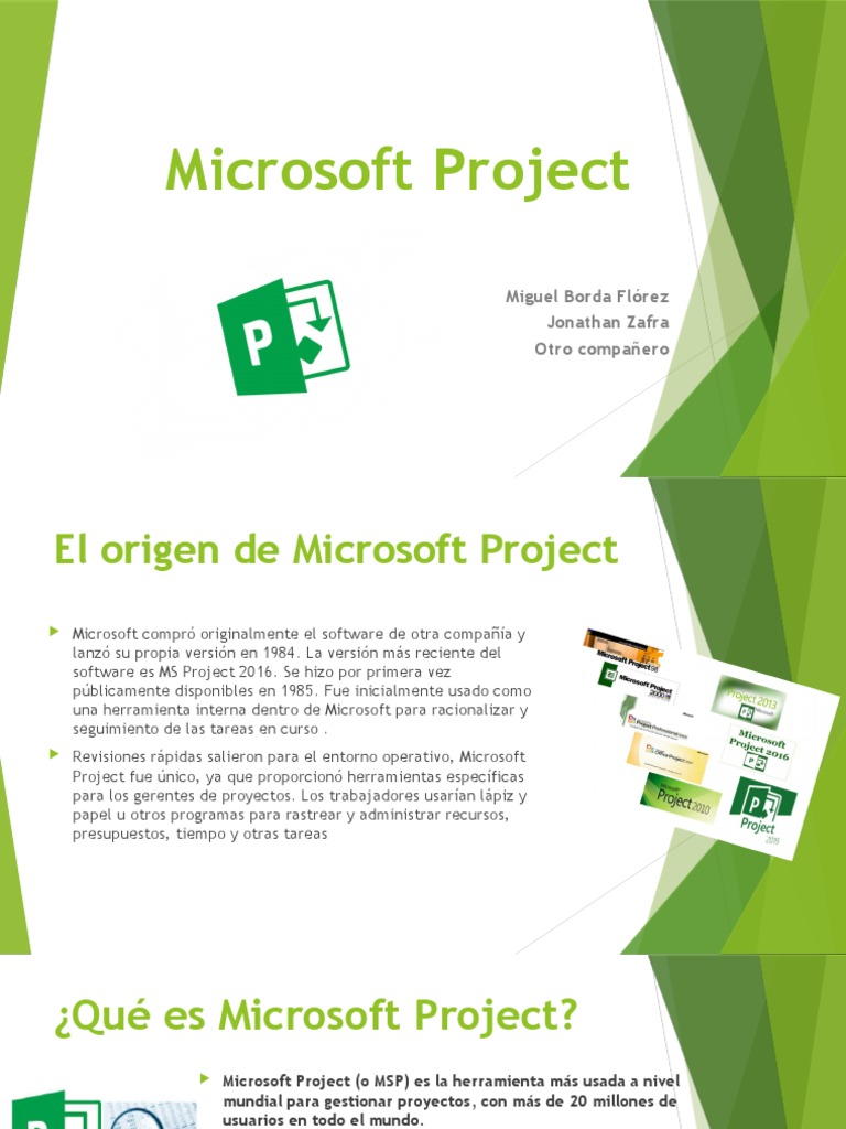 Microsoft Project | Descargar gratis PDF | Microsoft | Software