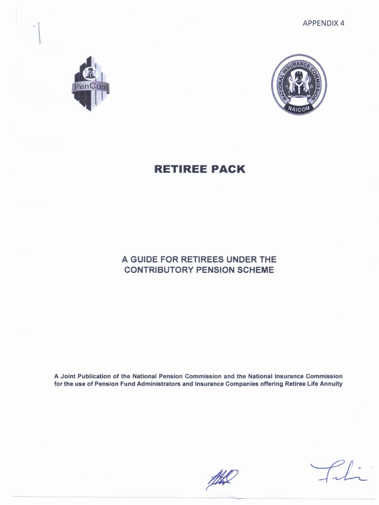 Retiree Pack: A Guide For Retirees Under The Contributory Pension ...