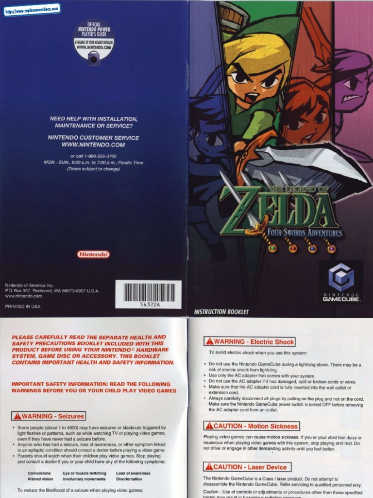 The Legend of Zelda - Four Swords Adventures - Manual - GC | PDF