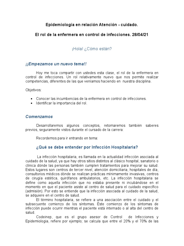 28 Abril Rol ECI | PDF | Enfermería | Hospital