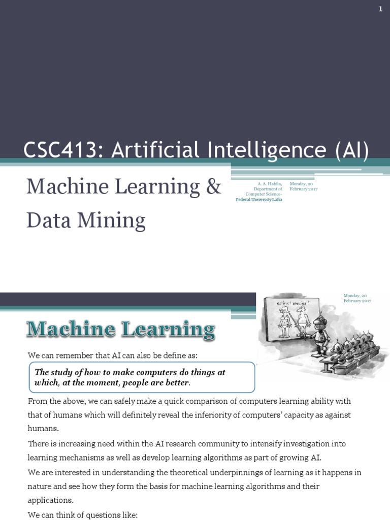 CSC413-Machine Learning and Data Mining | PDF | Machine Learning ...
