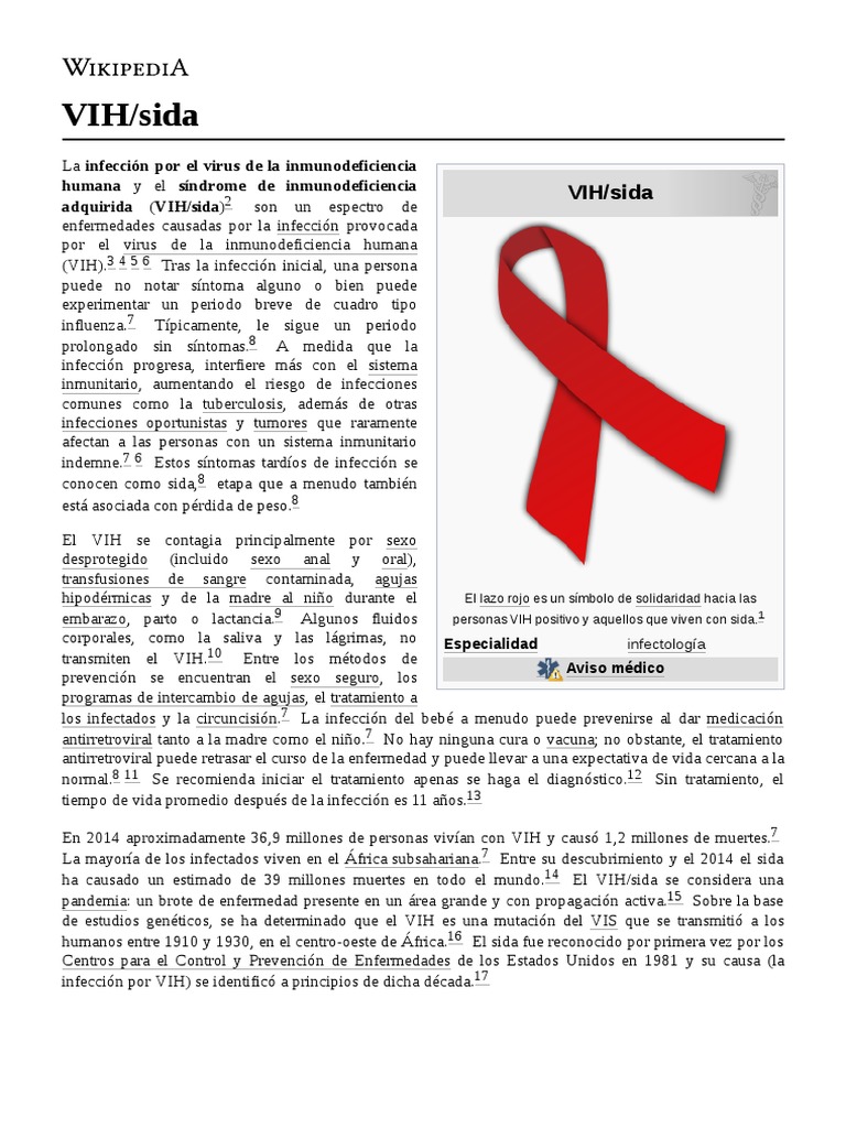 Síntomas y transmisión del VIH/SIDA | PDF | VIH / SIDA | Virus