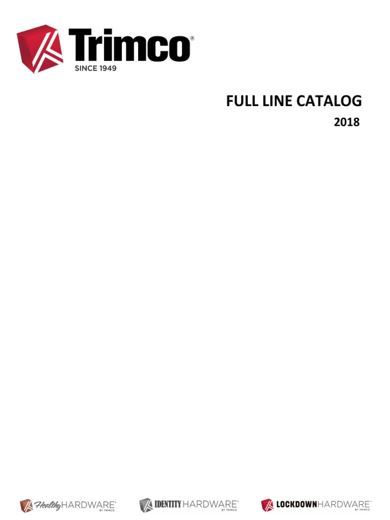 Full Line Catalog 2018 | PDF | Screw | Door