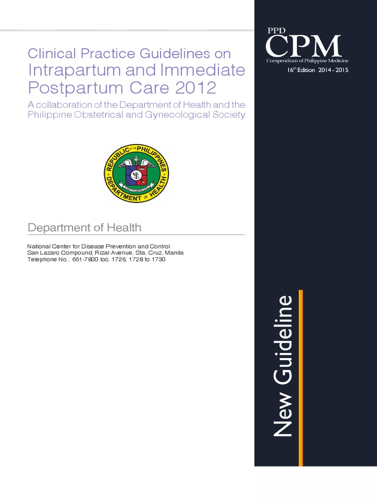 Intrapartum & Postpartum Care Guidelines | PDF | Childbirth ...