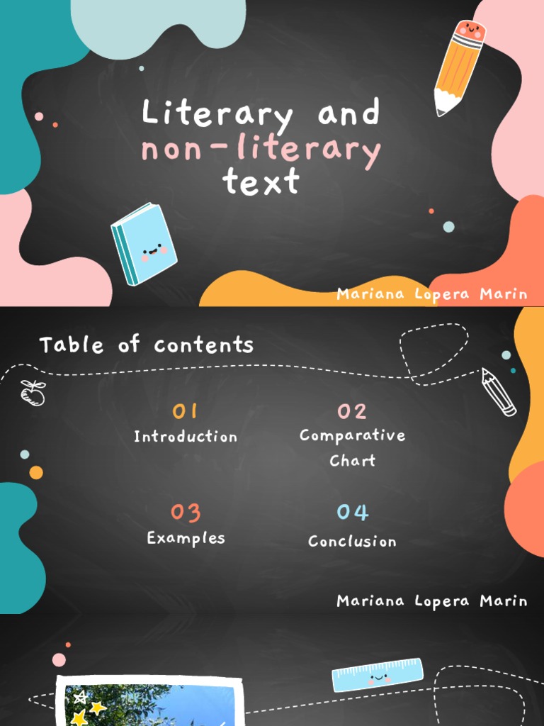 Literary and Non-Literary Text | PDF
