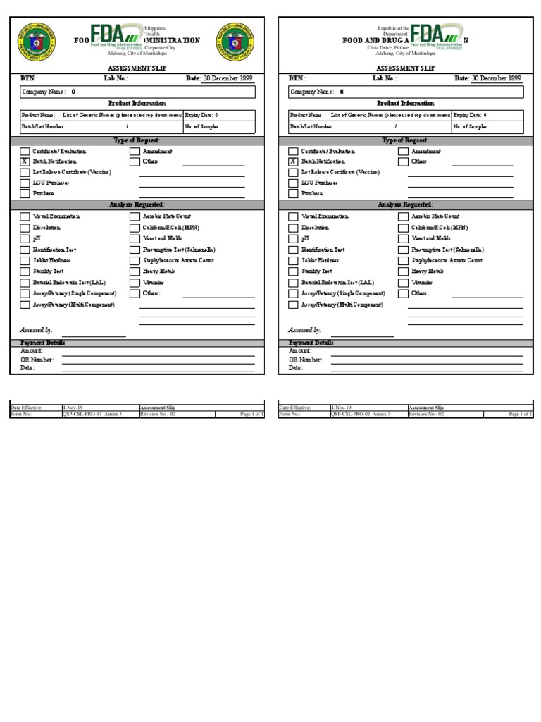 Batch Notification Application Online Form (ECQ-COVID19) | PDF | Food And Drug Administration ...