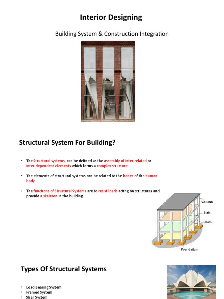 Interior Design Structural Systems | PDF | Flooring | Stairs
