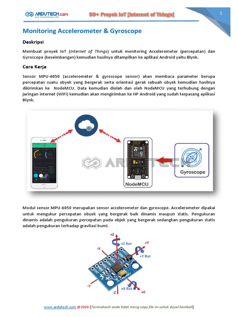 Monitoring Accelerometer & Gyroscope | PDF
