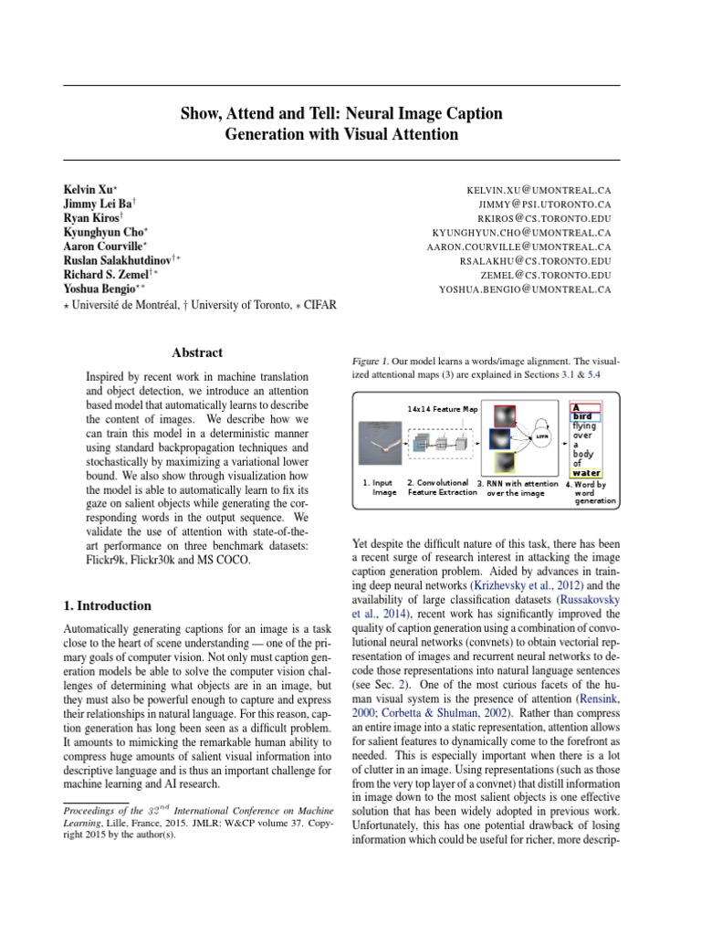 Show Attend and Tell | Download Free PDF | Cybernetics | Applied Mathematics