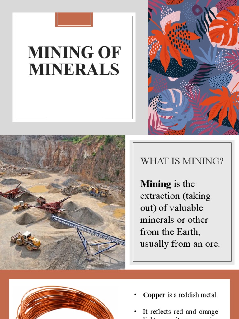 Extraction of Minerals | PDF | Art | Science & Mathematics