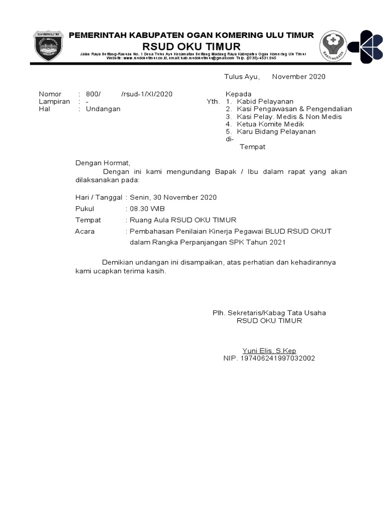 Undangan Rapat | PDF