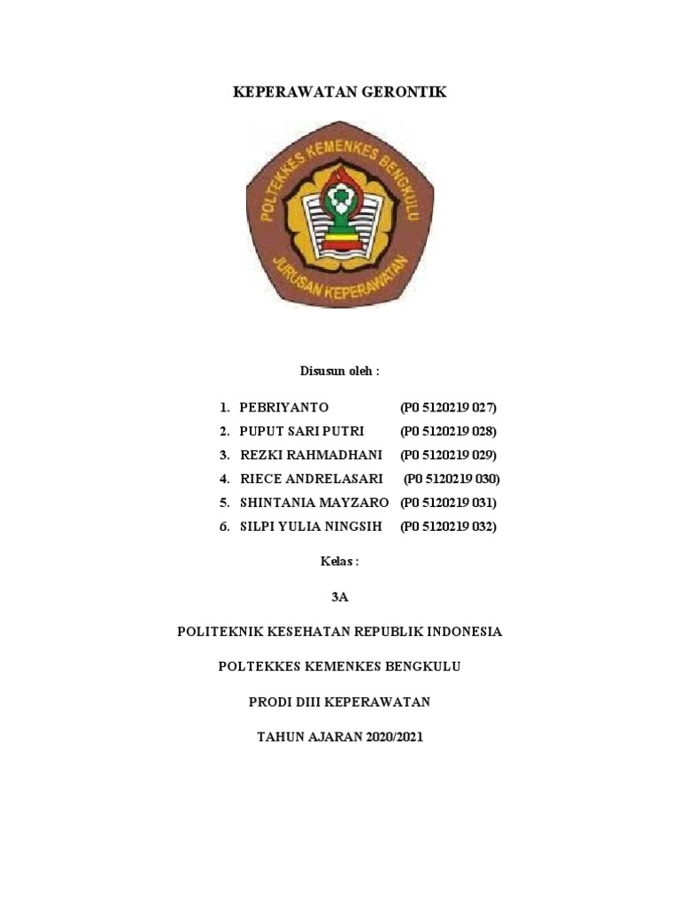 Kelompok 5 Kls 3a Tugas Kep Gerontik | PDF