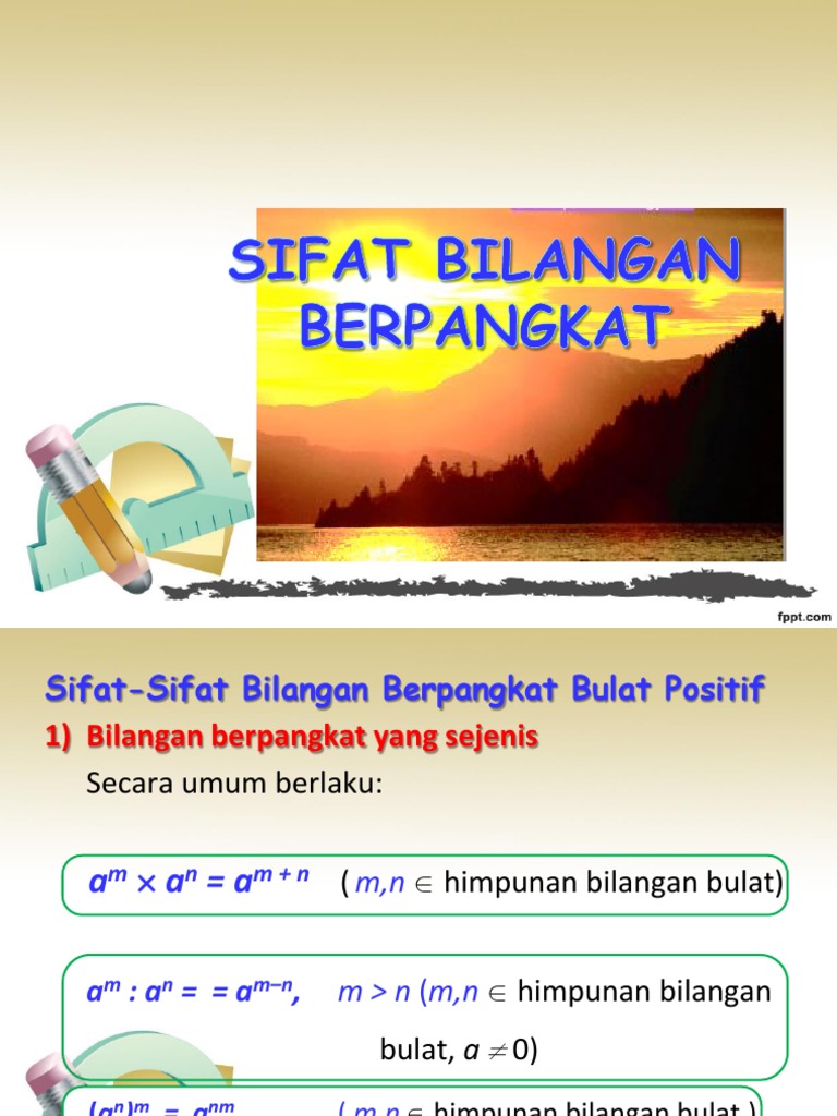 Sifat Bilangan Berpangkat | PDF