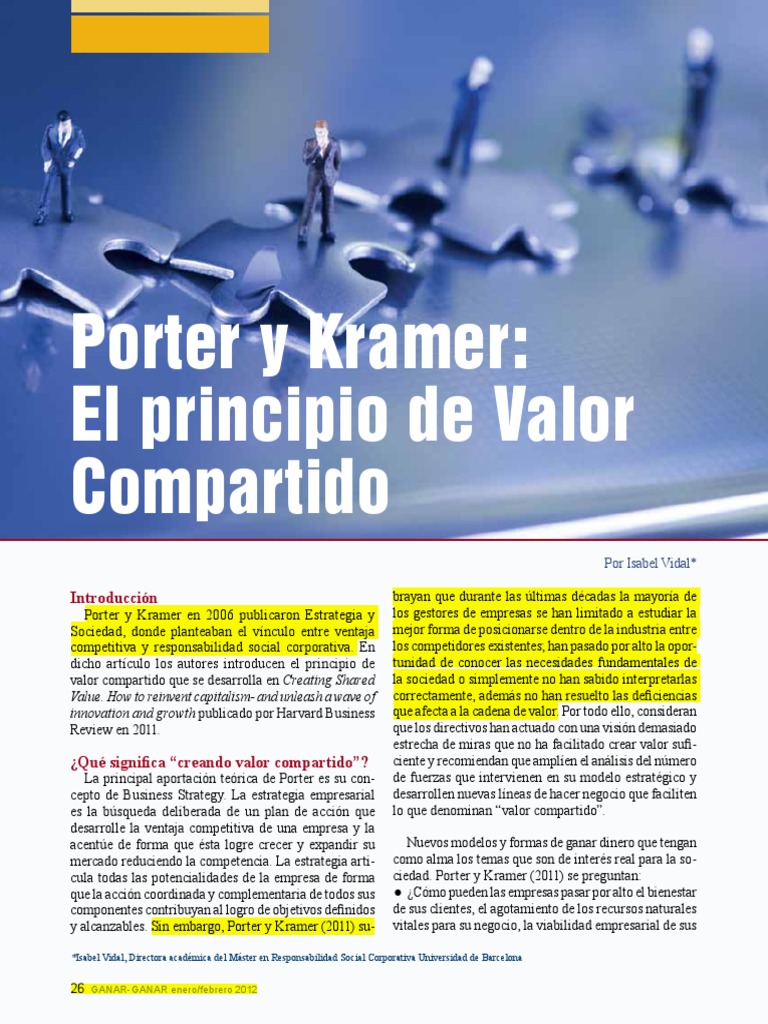 Vidal 2011. Porter y Kramer - Valor Compartido Coca | PDF | Cadena de ... Vidal 2011. Porter y Kramer - Valor Compartido Coca | PDF | Cadena de ...