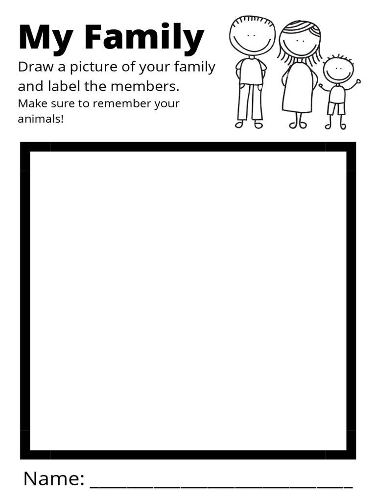 Family Drawing Activity | PDF | Home & Garden