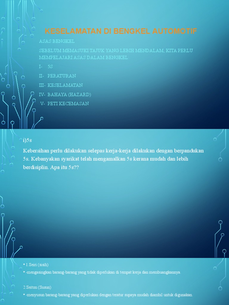 Keselamatan di Bengkel Automotif | PDF