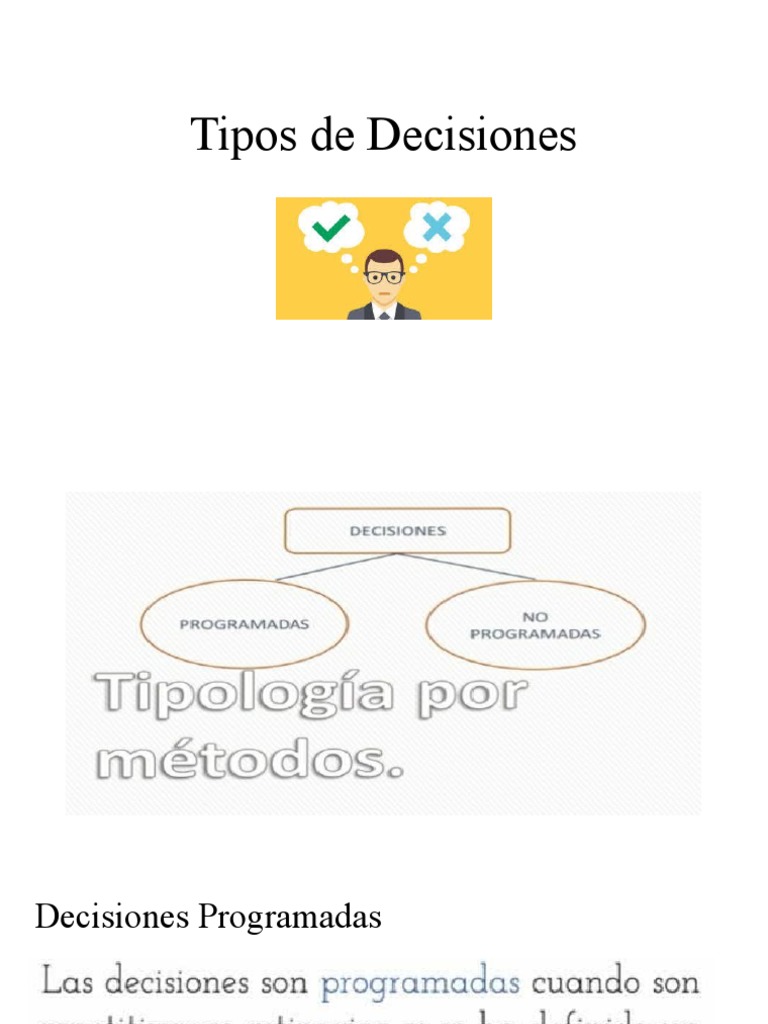 Santiago Lopez Decisiones Programadas y No Programadas | PDF
