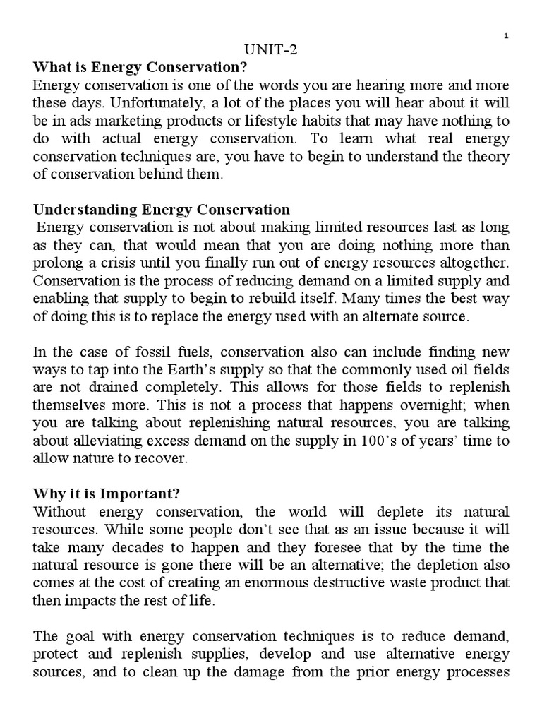 Energy Conservation and Management UNIT-2 | PDF | Cogeneration | Power ...