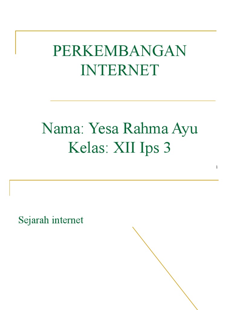 PERKEMBANGAN INTERNET | PDF
