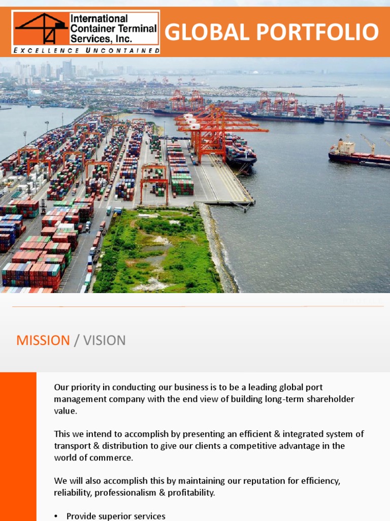 ICTSI Global Portfolio 2019 v3 | PDF | Port | Freight Transport