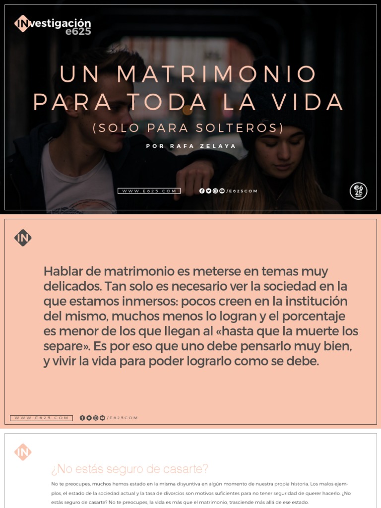 Matrimonio para Toda La Vida | PDF | Amor | Matrimonio