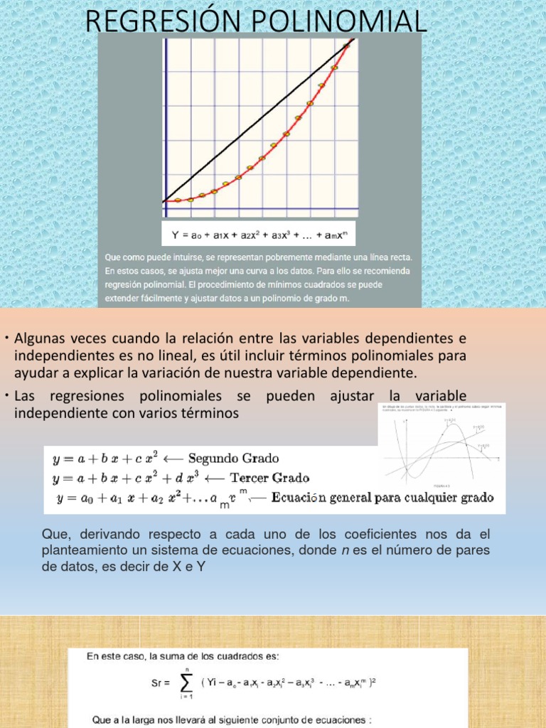 Regresión Polinomial y Múltiple | PDF | Regresión lineal | Análisis de regresión