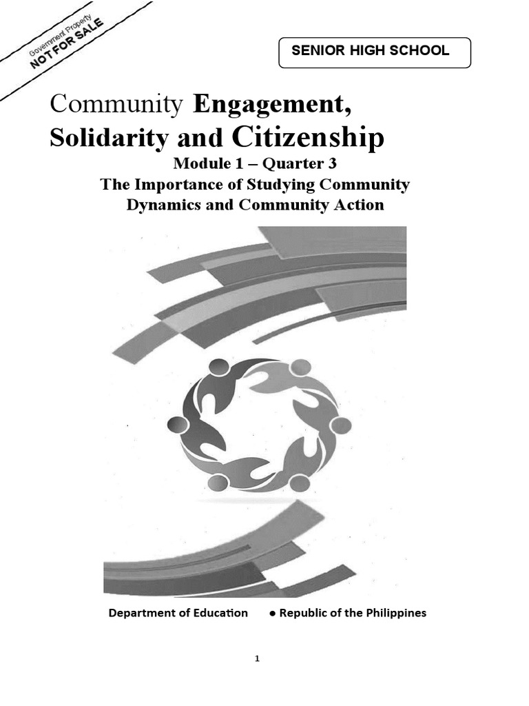 CESC12 Q1 Mod1 The Importance of Studying Community Dynamics v3 | PDF | Non Governmental ...