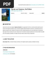 Signals and Systems 2nd Edition Oppenheim Fast Access | PDF | Laplace Transform | Fourier Transform