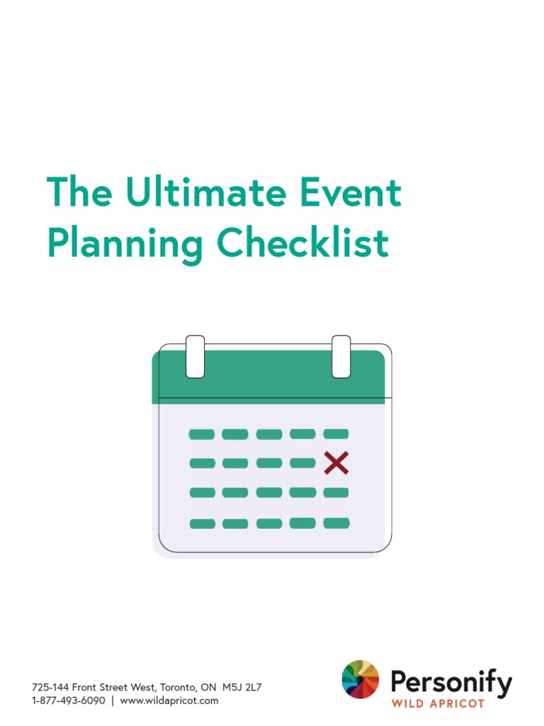 The Ultimate Event Planning Checklist by Wild Apricot | PDF | Websites ...