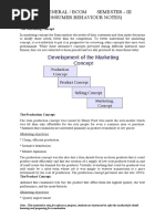 Marketing Management Notes for BBA | PDF | Marketing | Sales