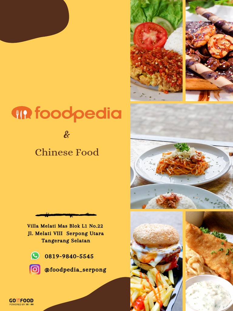 Menu Foodpedia & Chinese Food Serpong | PDF | Hamburgers | French Fries