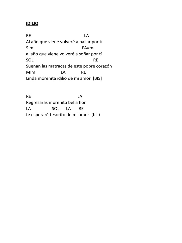 Idilio Acordes | PDF