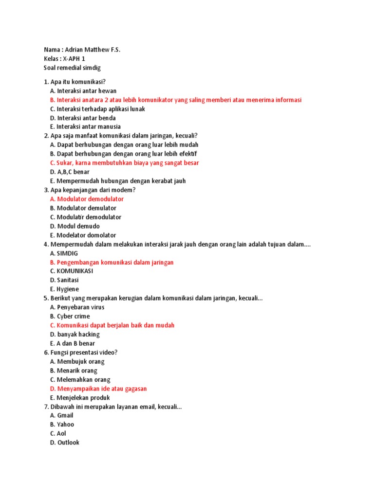 Remedial Simdig | PDF | Komputer