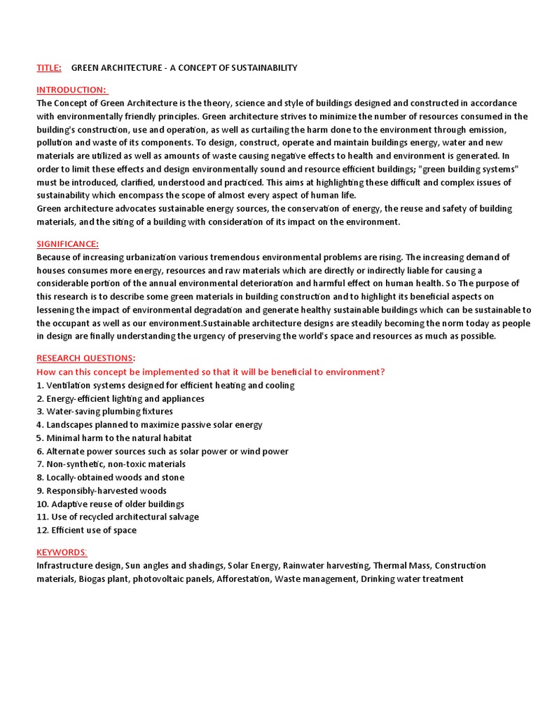 Green Architecture/sustainable | PDF | Sustainable Architecture ...