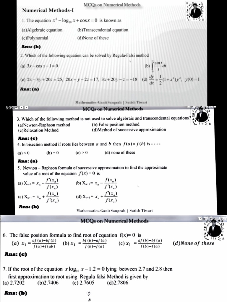 Numerical Method 1 & 2 M4 | PDF